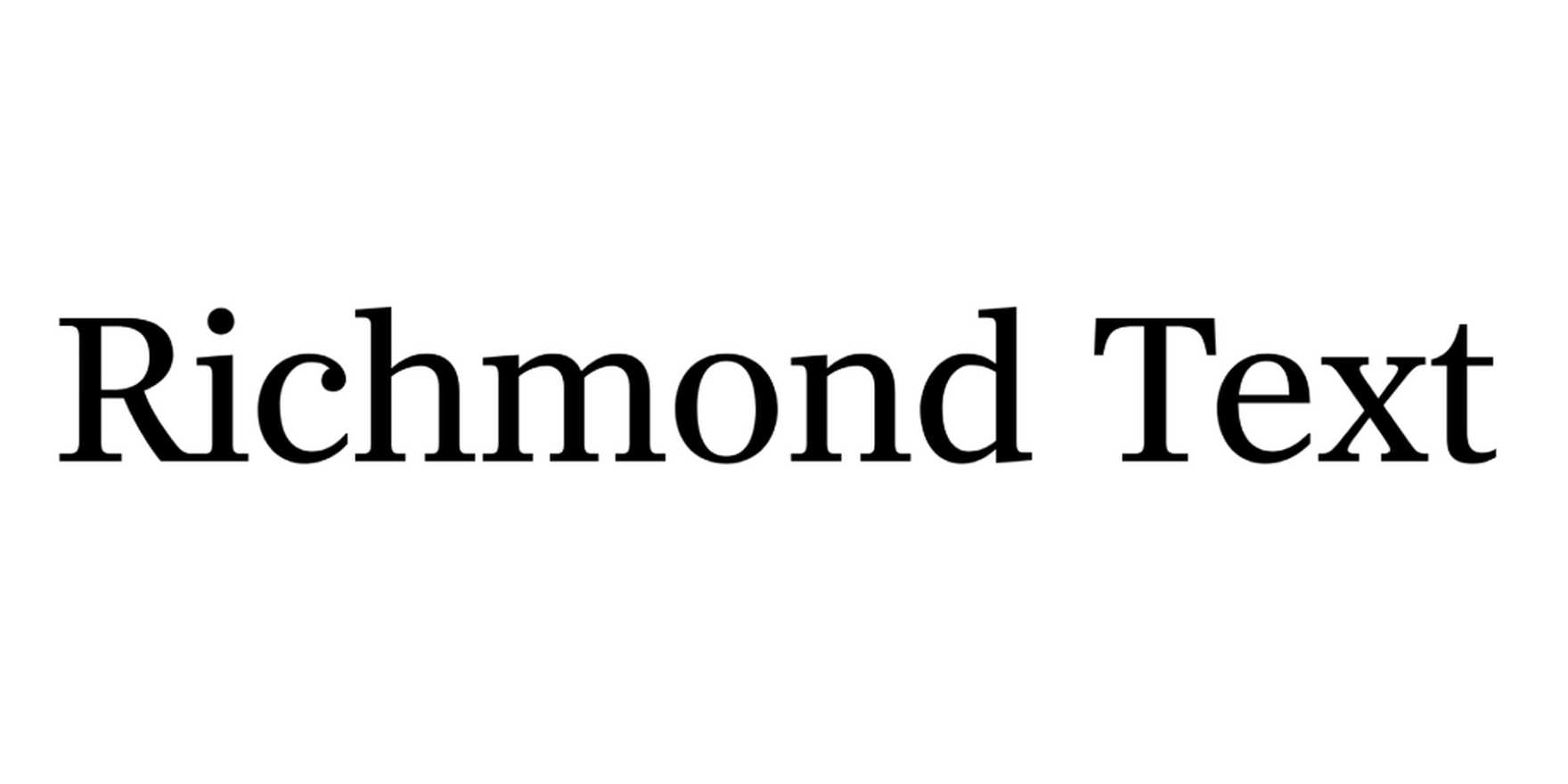 Richmond Text in use - Fonts In Use