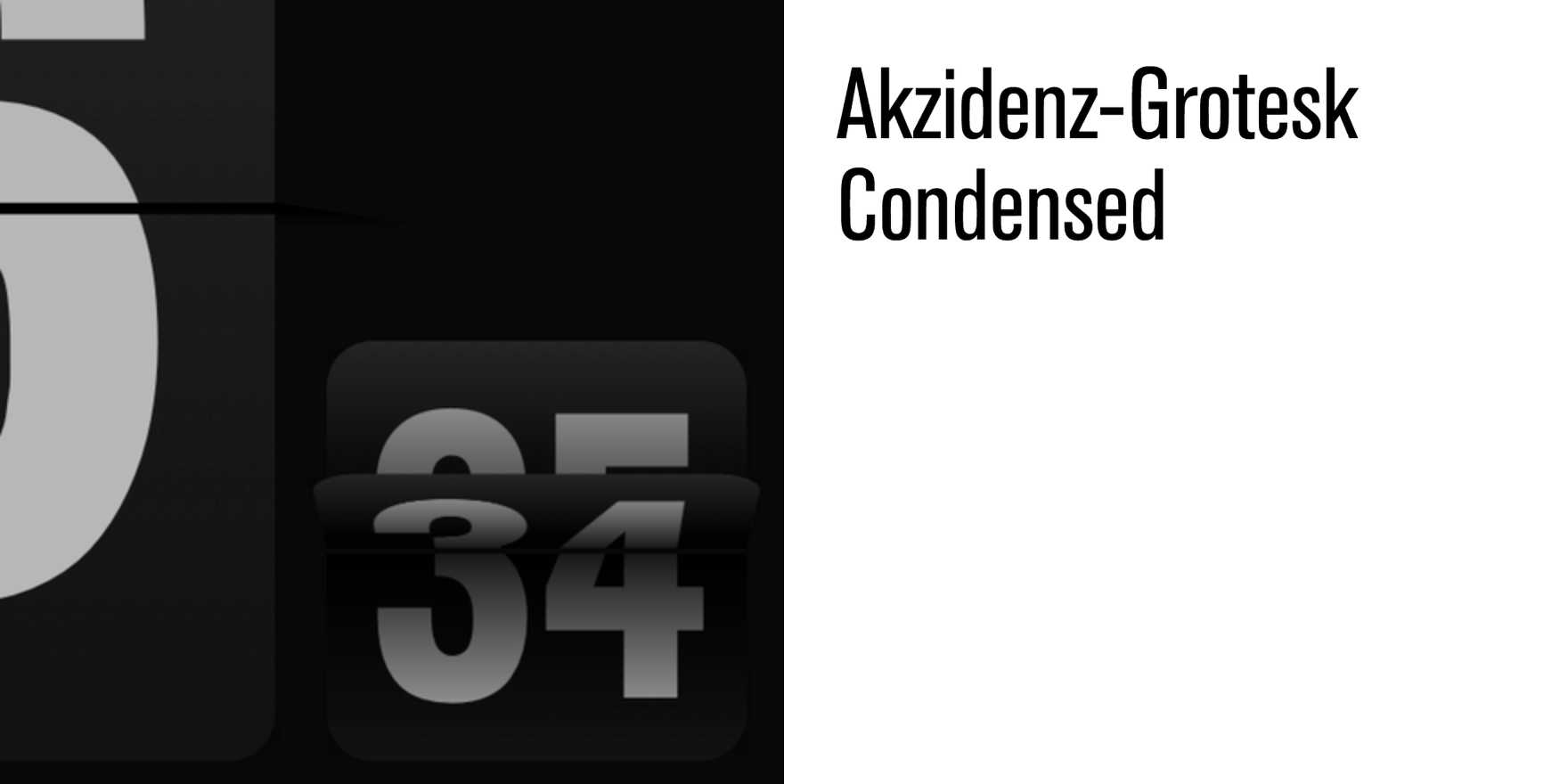 Form Follows Function – flip clock - Fonts In Use