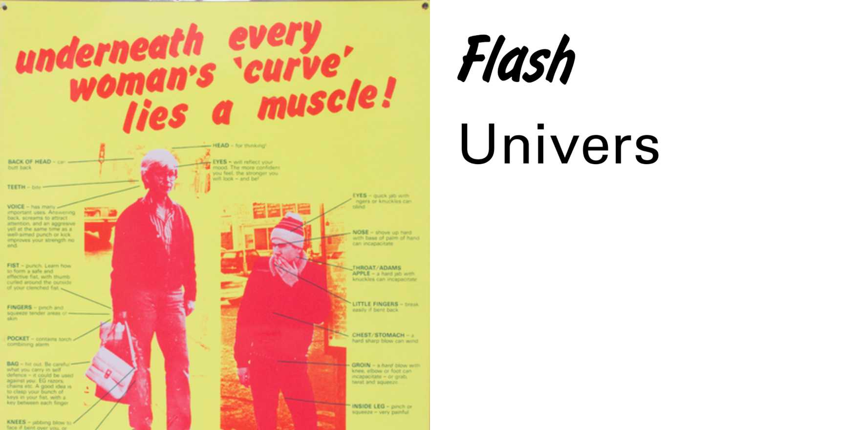 See Red poster: self defence - Fonts In Use