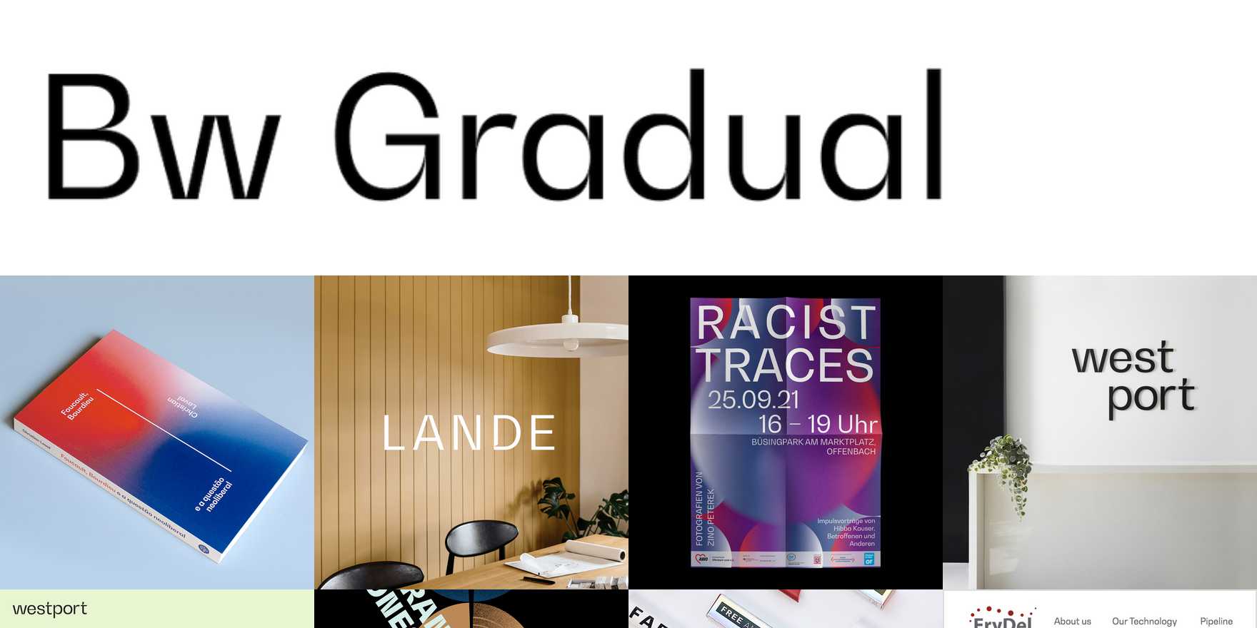 Bw Gradual in use - Fonts In Use