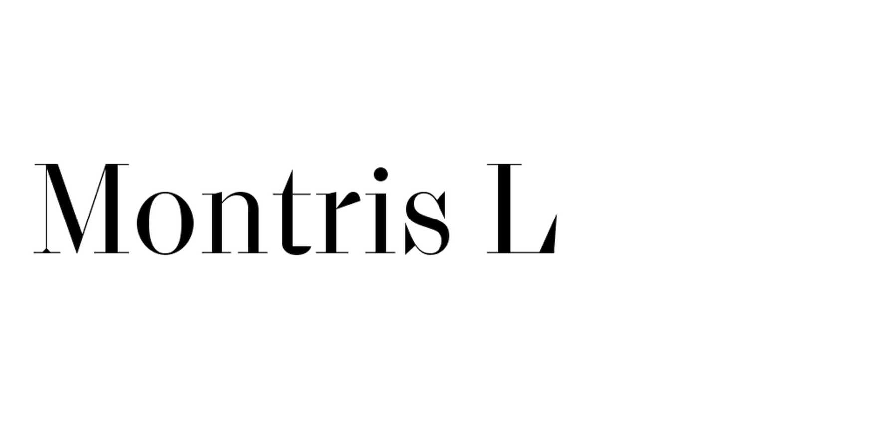 Montris L in use - Fonts In Use
