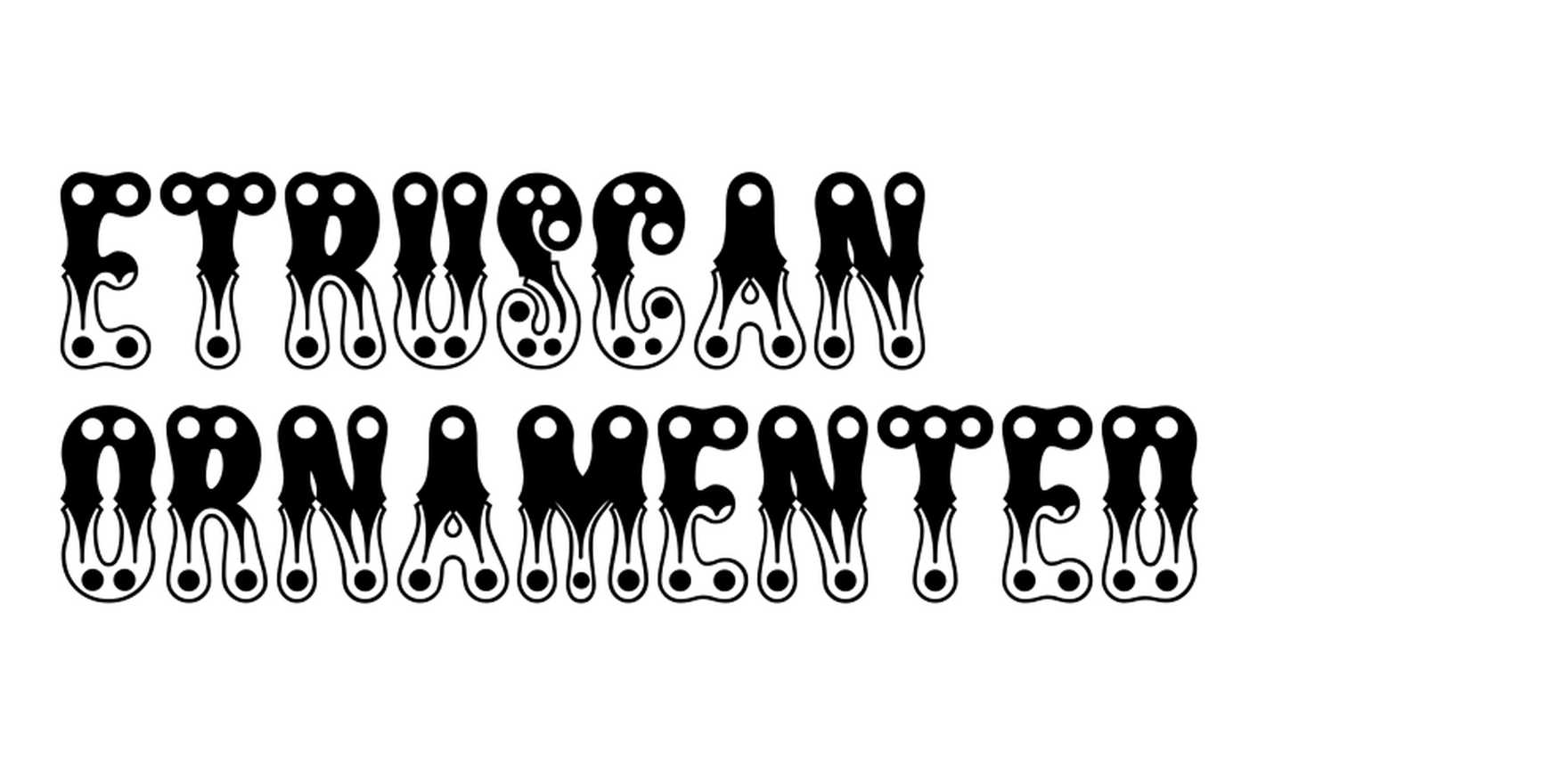 Etruscan Ornamented in use - Fonts In Use