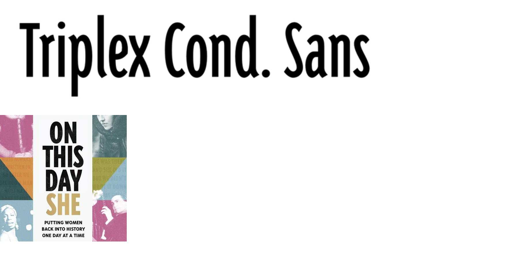 Triplex Condensed Sans in use - Fonts In Use