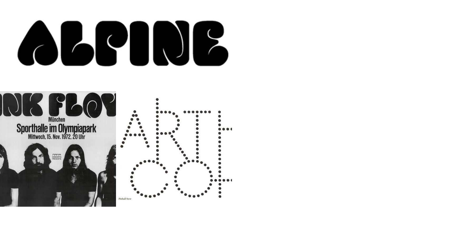Alpine (Photoscript) in use - Fonts In Use