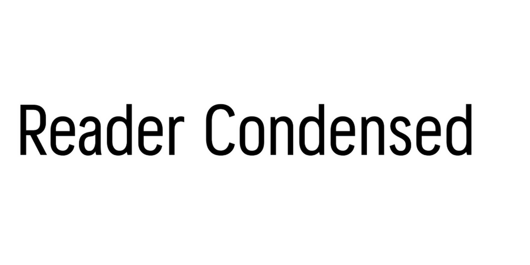 Reader Condensed in use - Fonts In Use