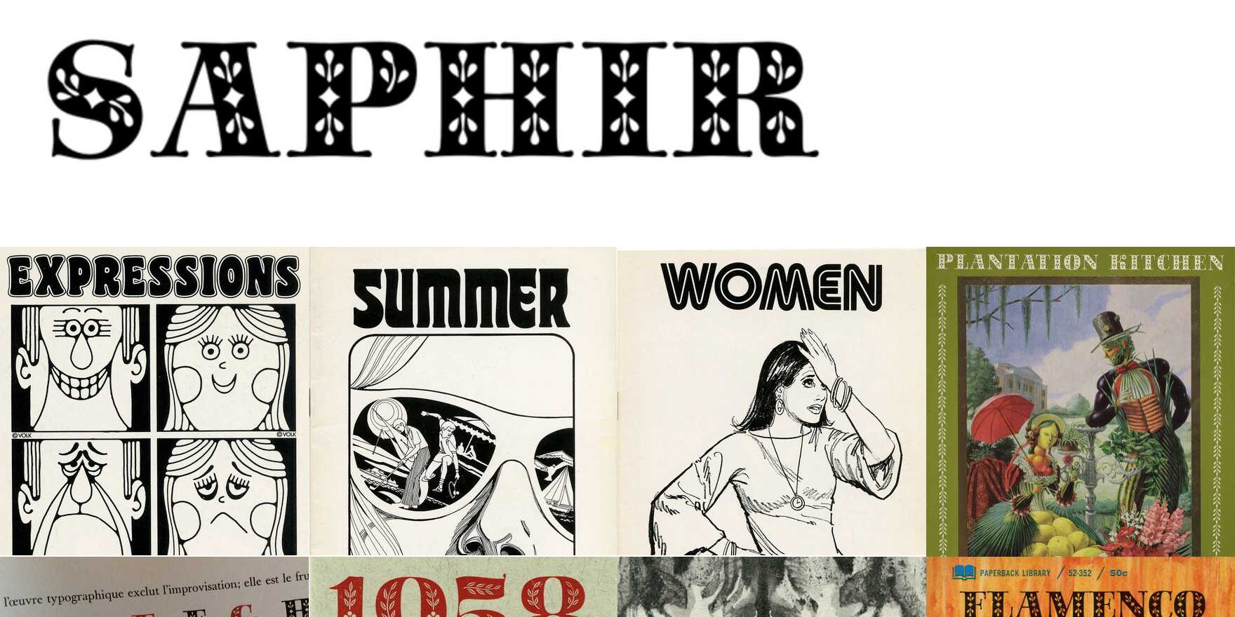 Saphir in use - Fonts In Use