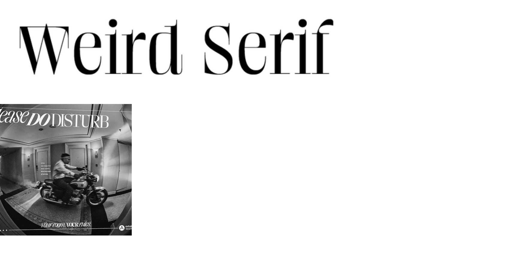 Weird Serif in use - Fonts In Use