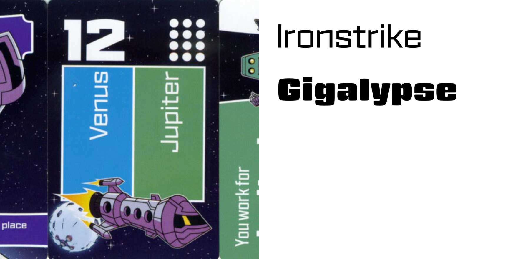 Robots and Rockets card game - Fonts In Use