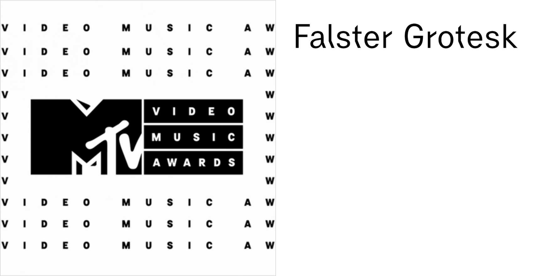 MTV Video Music Awards 2016 - Fonts In Use