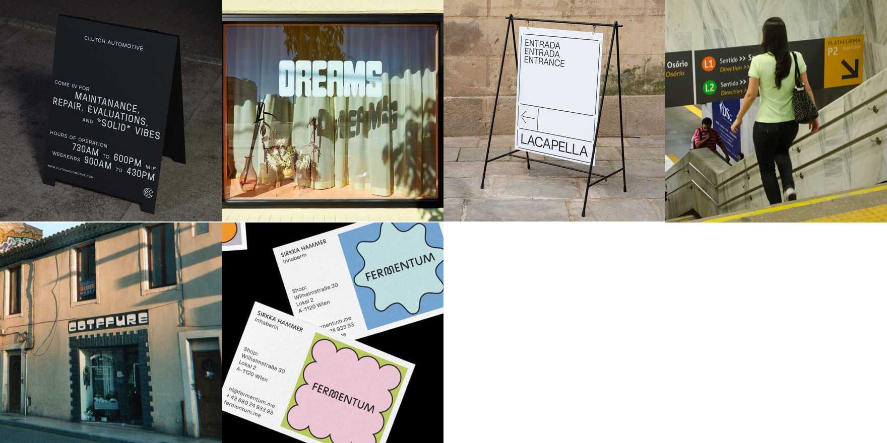 signage - Fonts In Use