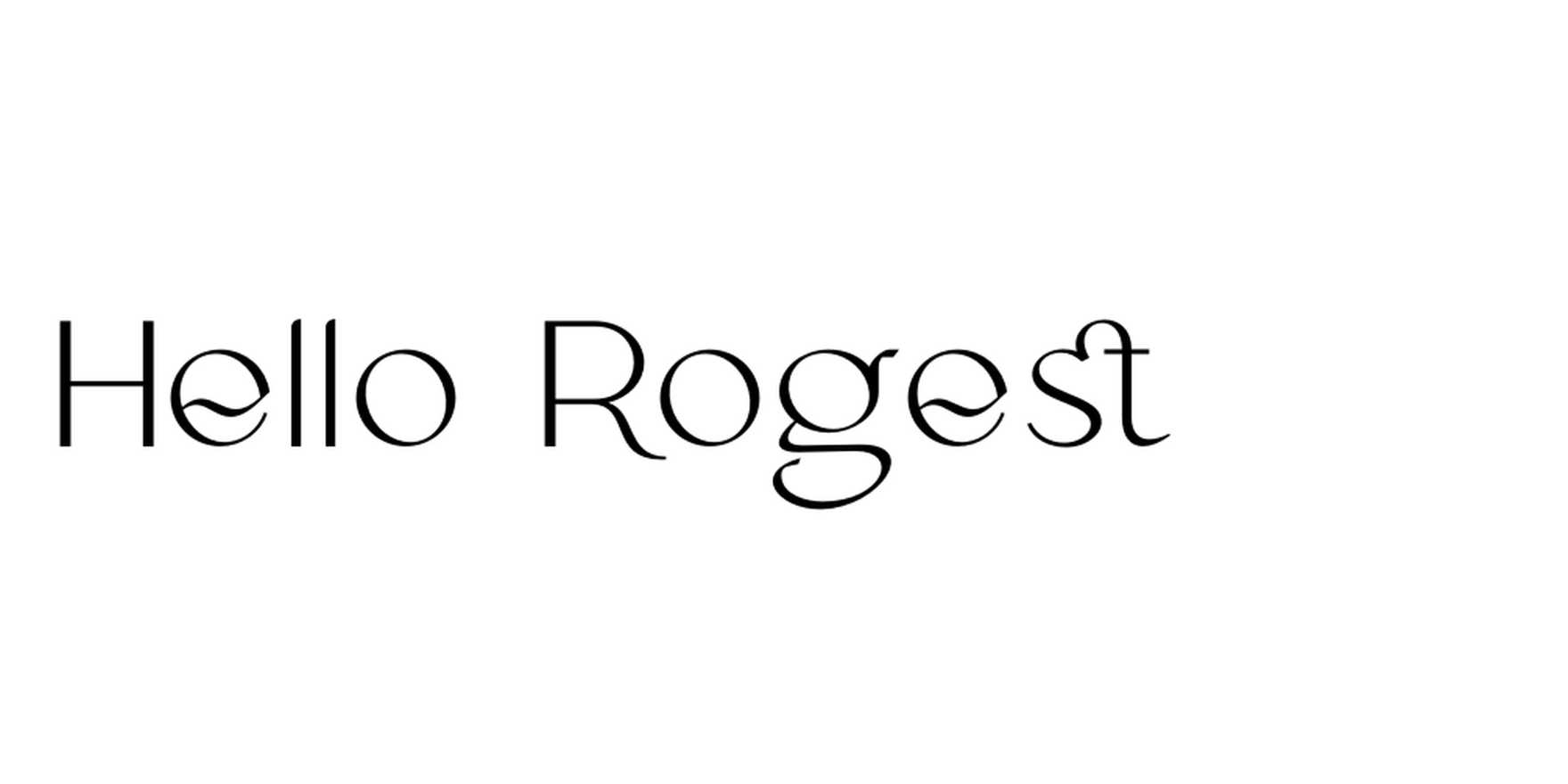 Hello Rogest in use - Fonts In Use