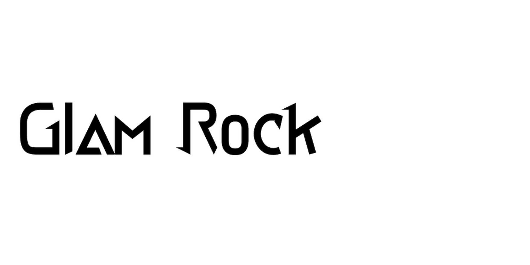 Glam Rock in use - Fonts In Use