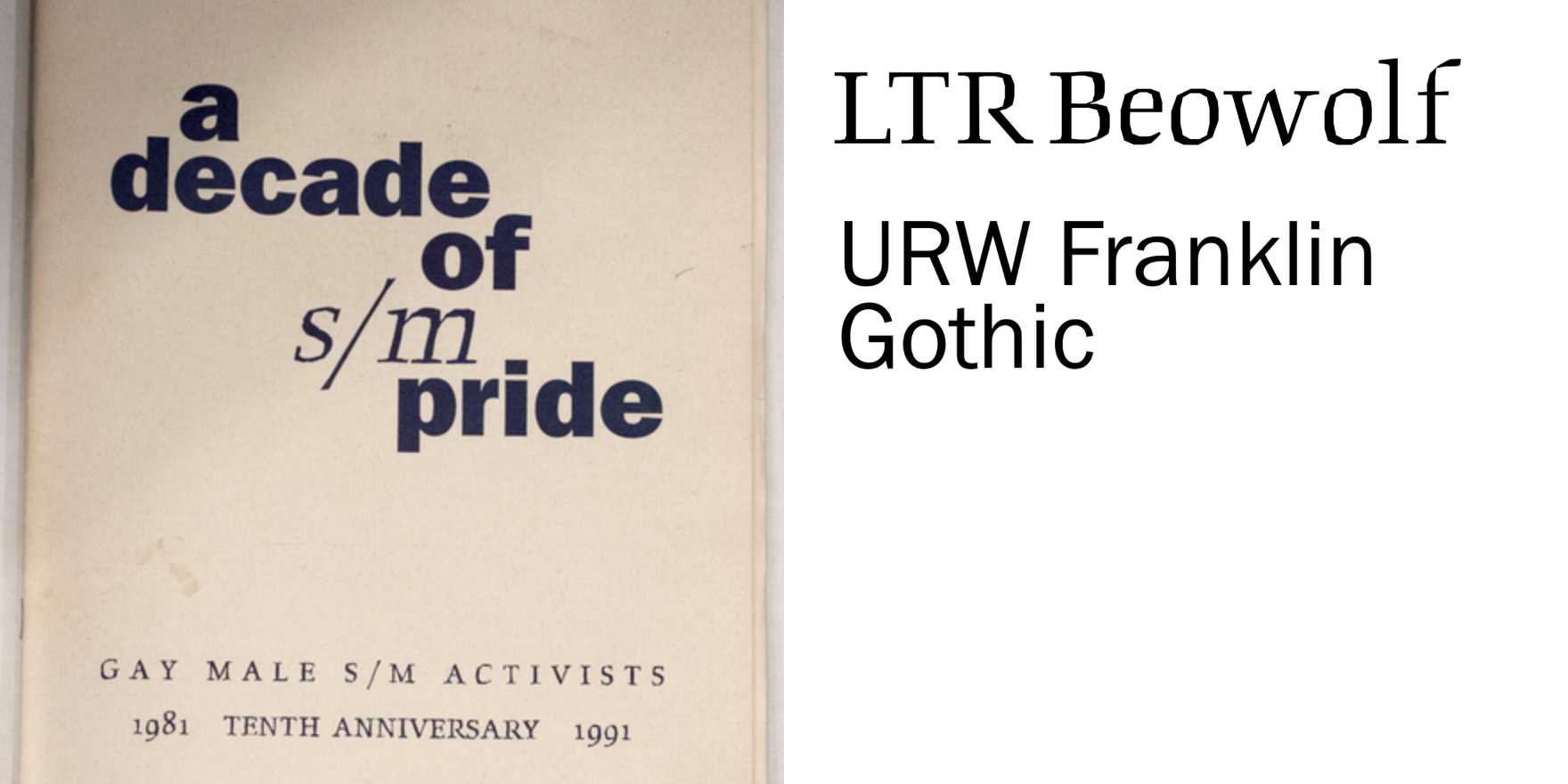 GMSMA 10th Anniversary - Fonts In Use