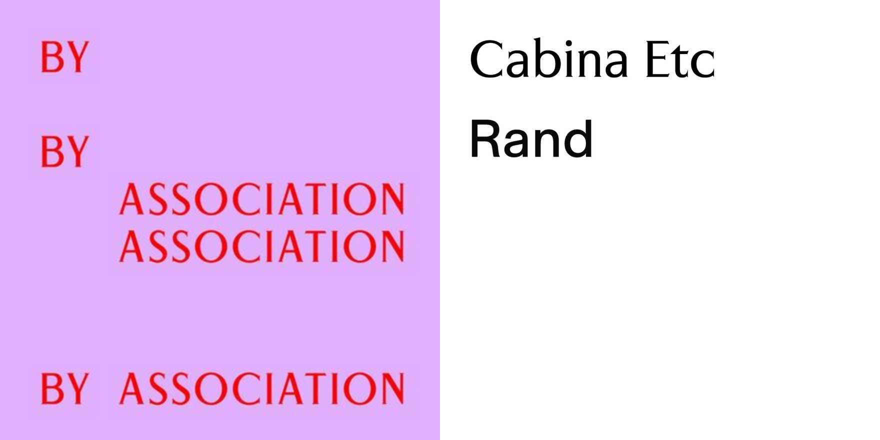 By Association identity and website - Fonts In Use