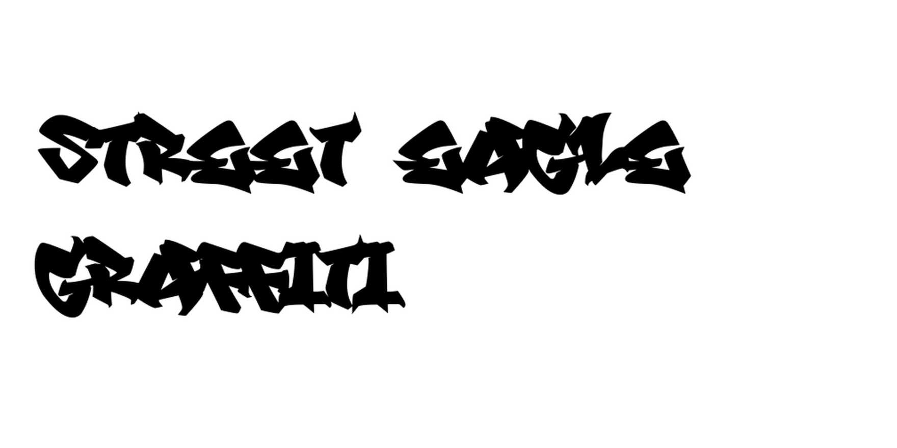 Street Eagle Graffiti in use - Fonts In Use