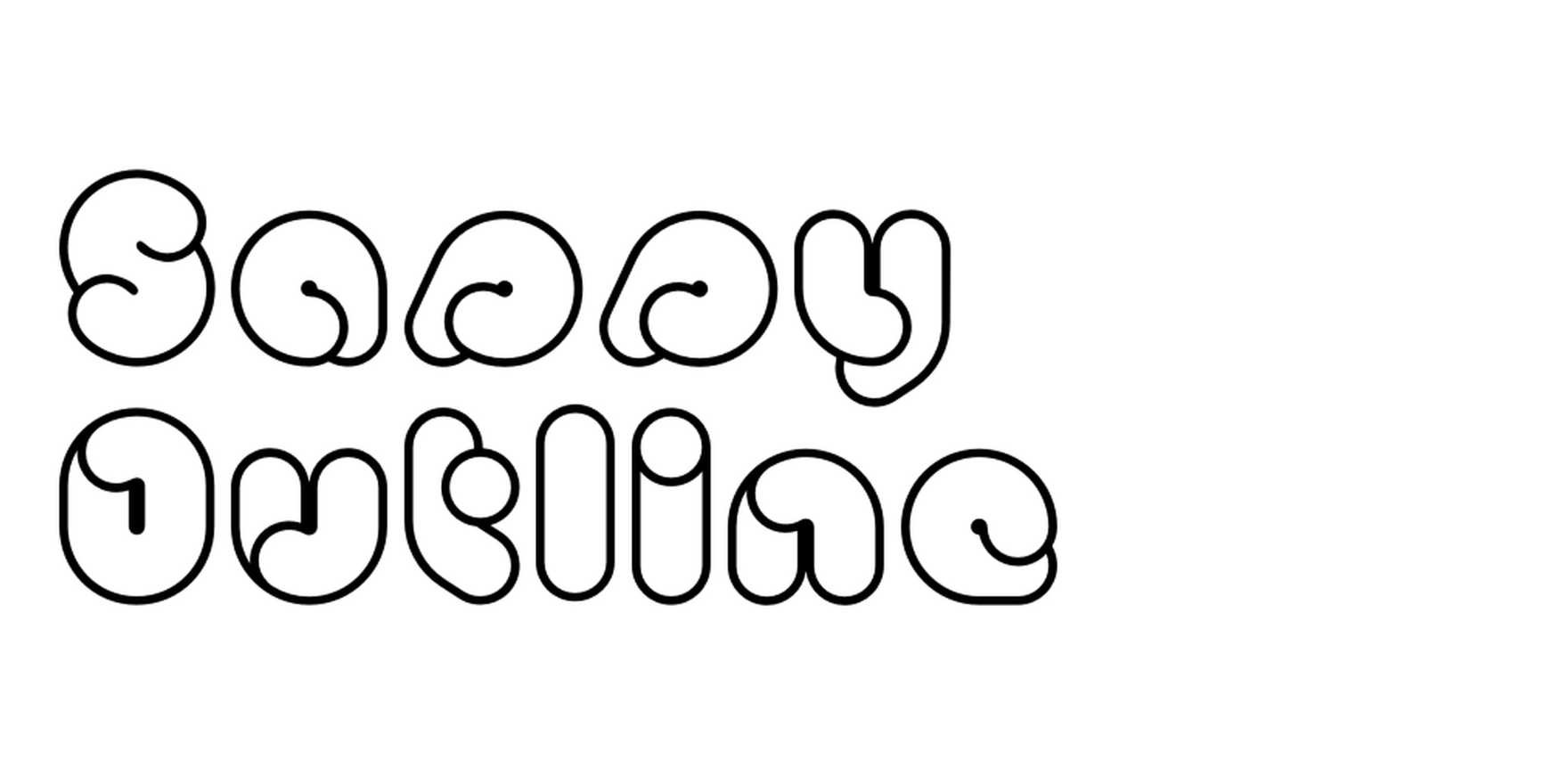 Sassy Outline in use - Fonts In Use