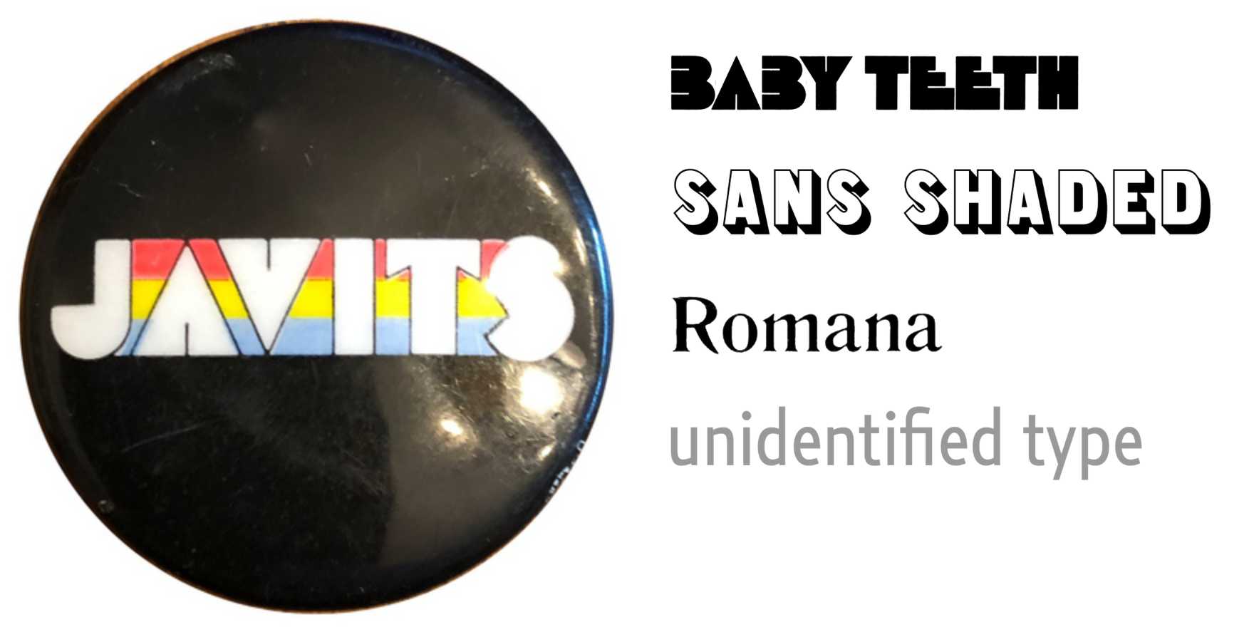 Jacob K. Javits U.S. 1968 Senatorial campaign - Fonts In Use