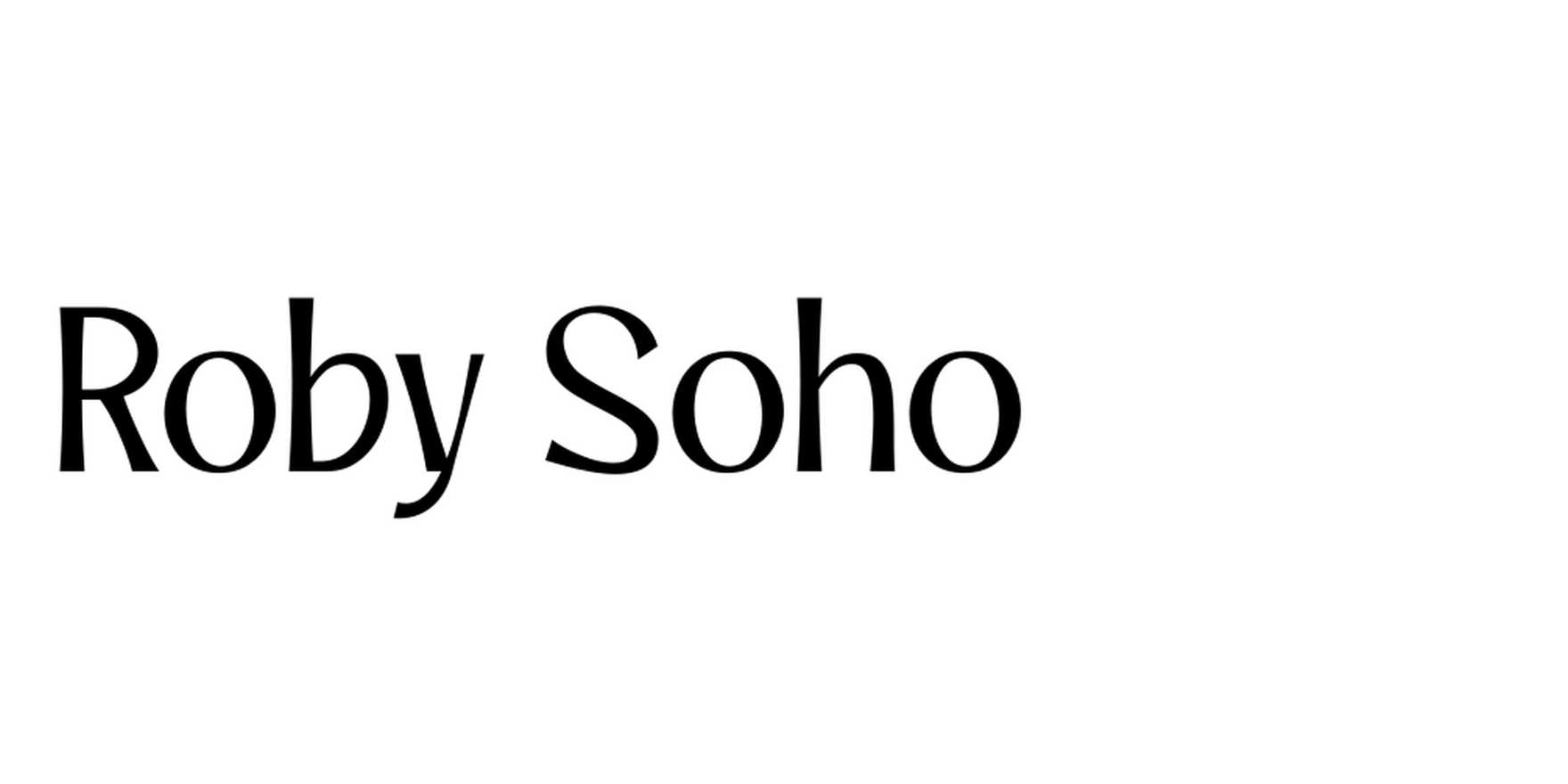 Roby Soho in use - Fonts In Use