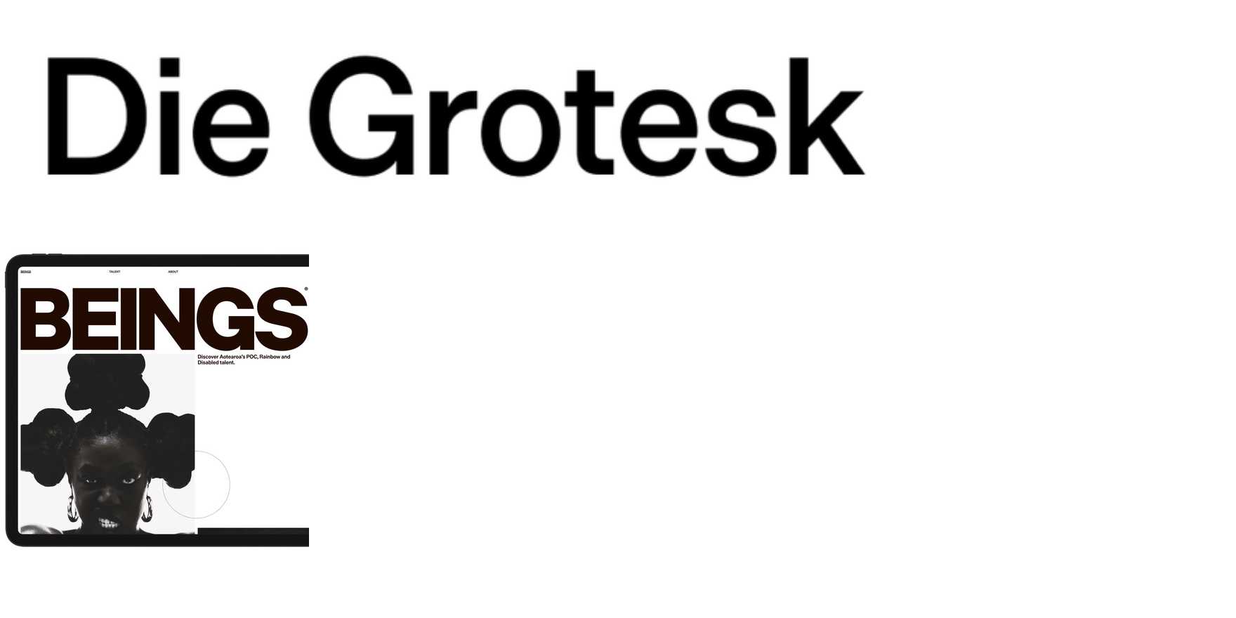 Die Grotesk in use - Fonts In Use