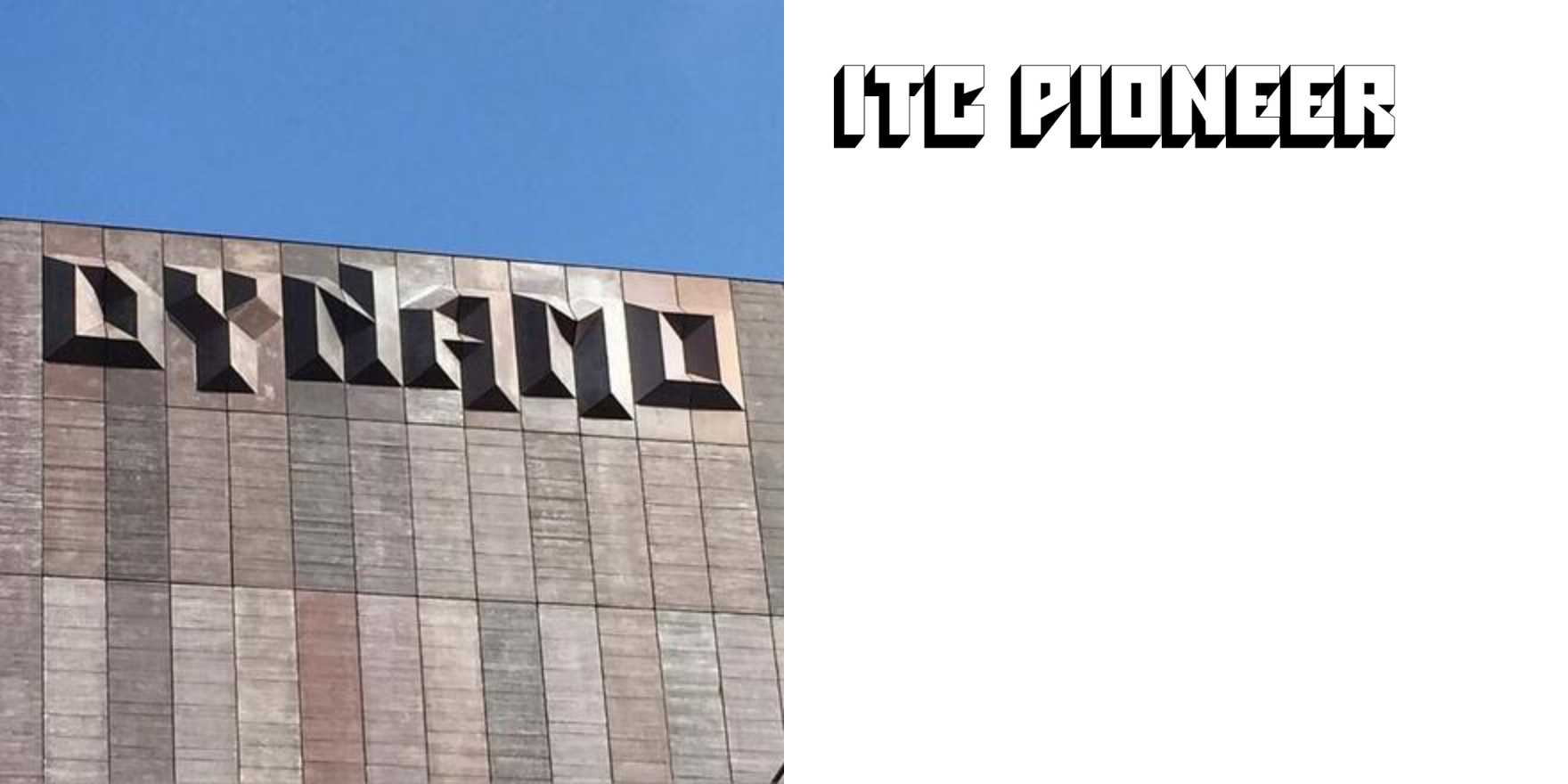 Dynamo Font Dynamo Youth Center Building And Logo Fonts In Use