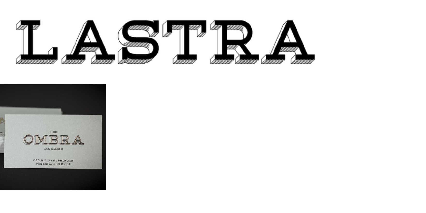 Lastra in use - Fonts In Use