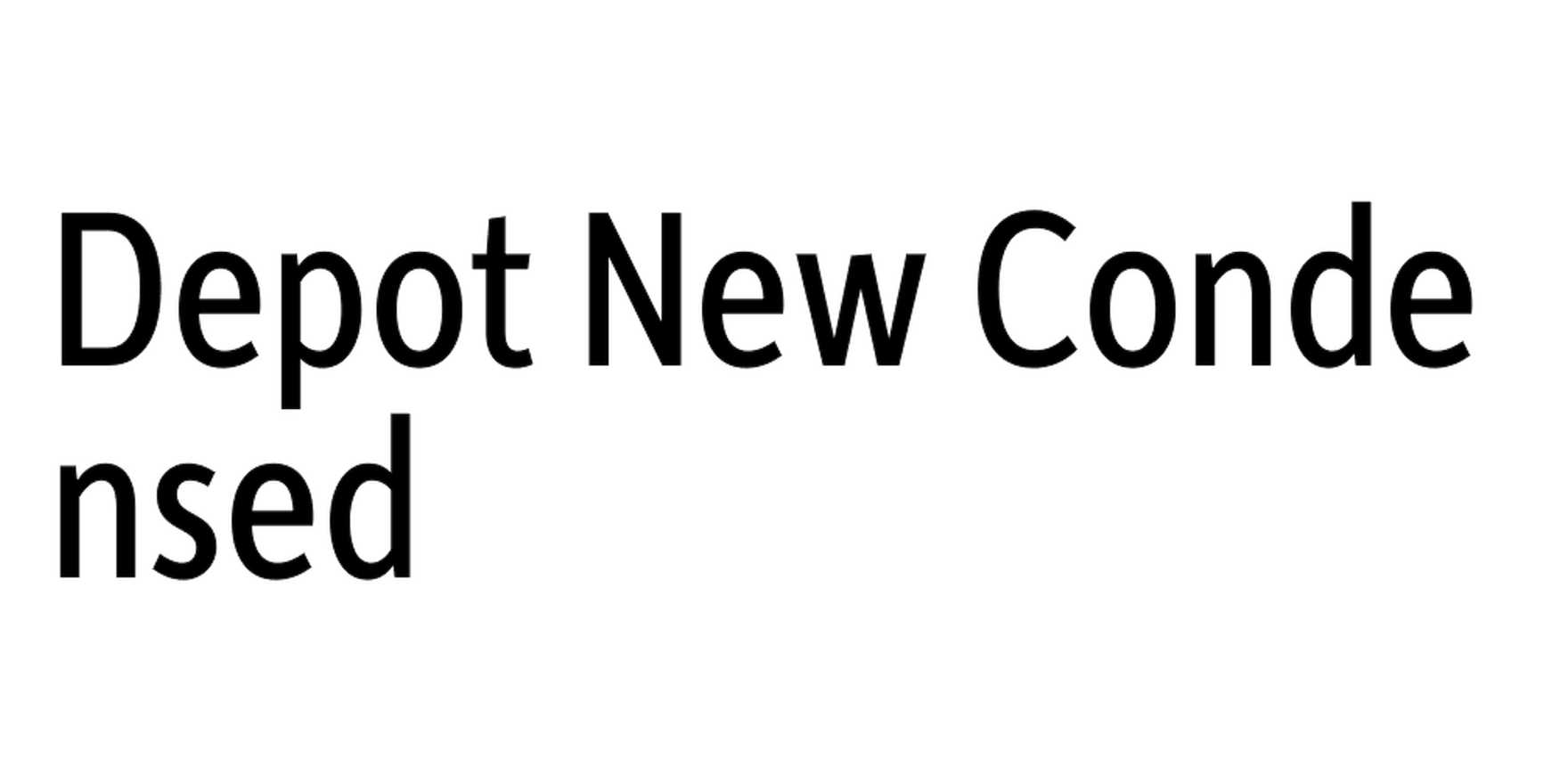 Depot New Condensed in use - Fonts In Use