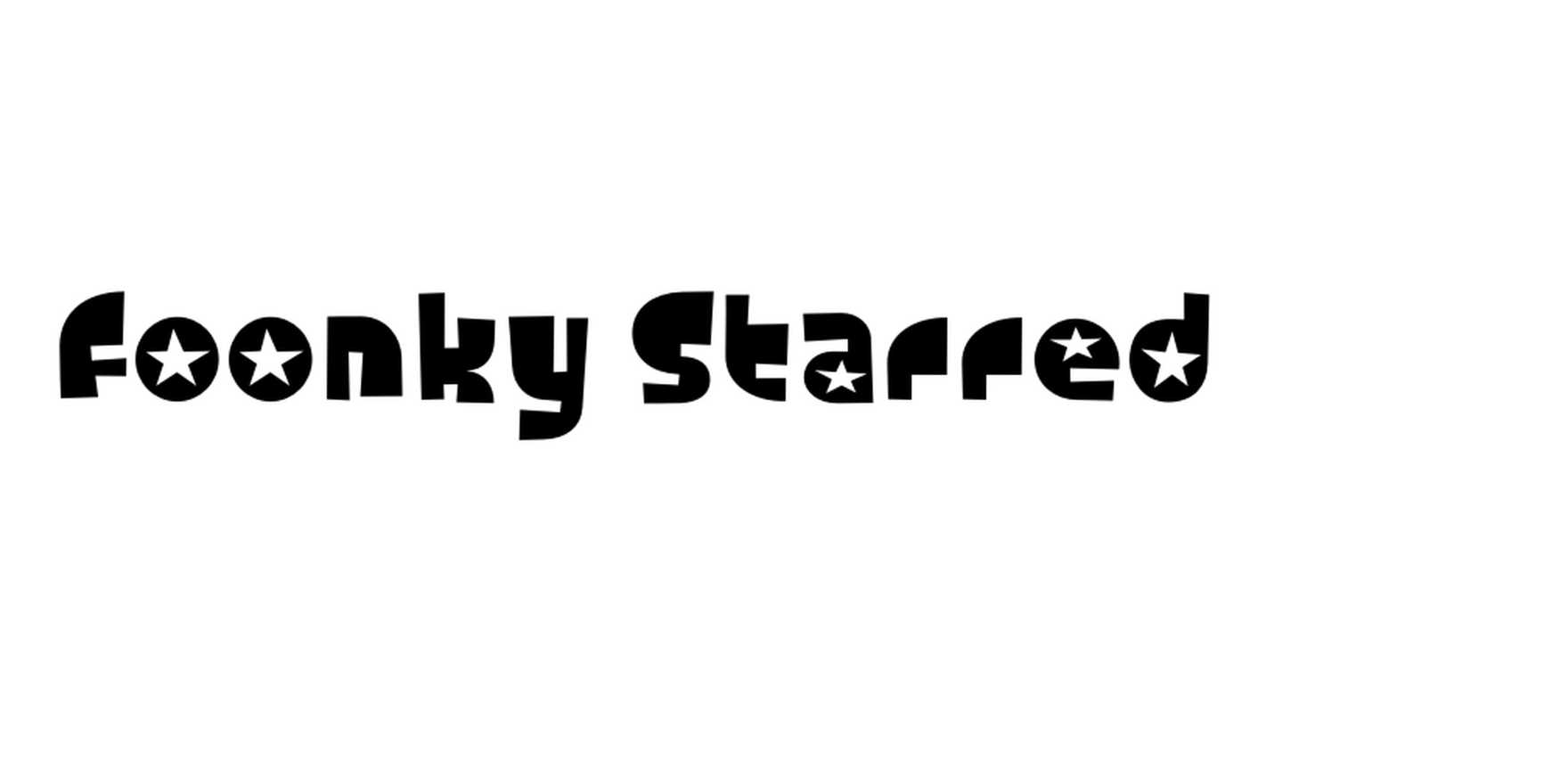 Foonky Starred in use - Fonts In Use