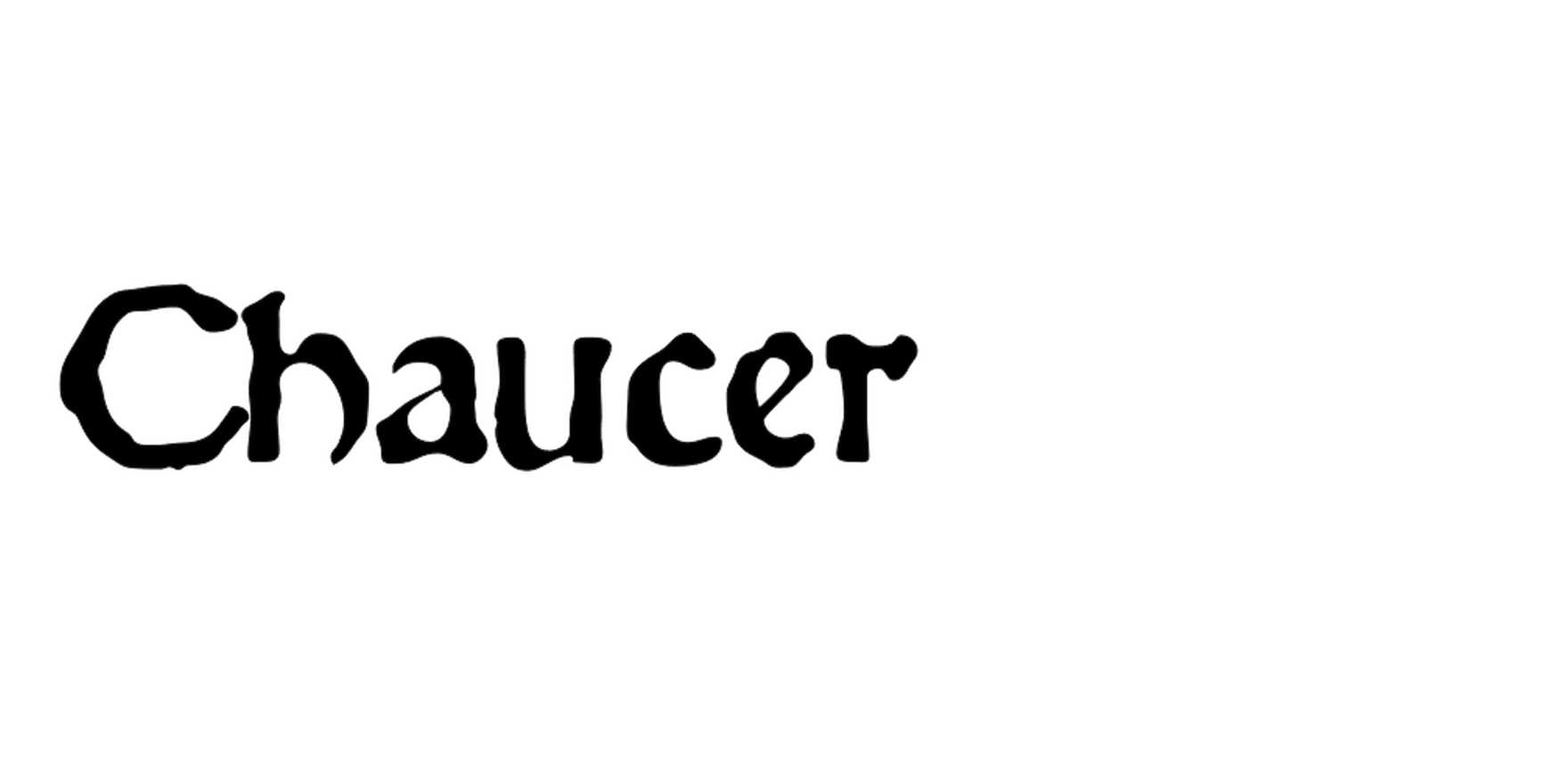 chaucer regular font