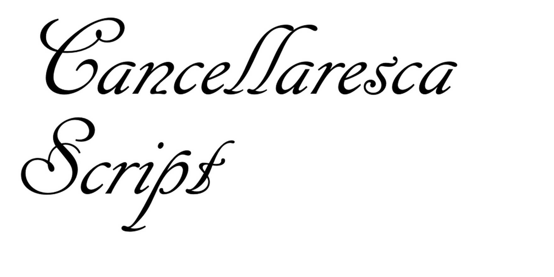 Cancellaresca Script in use - Fonts In Use