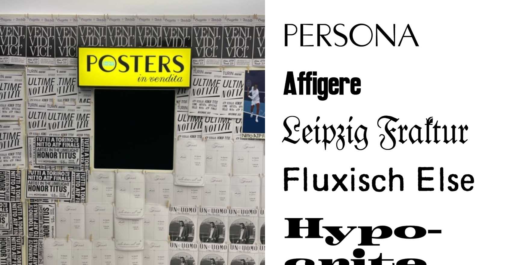 Nitto ATP Finals poster booth - Fonts In Use