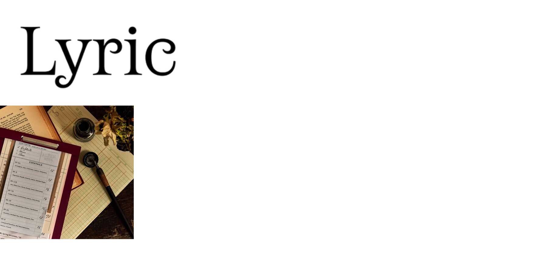 Lyric in use - Fonts In Use