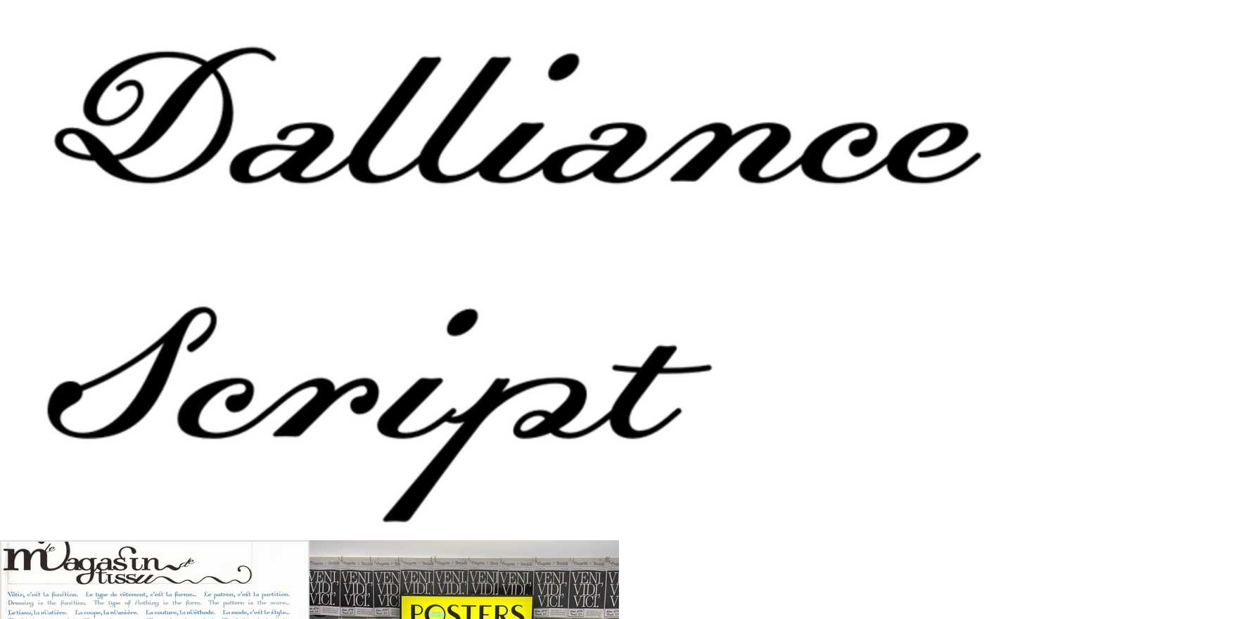 Dalliance Script in use - Fonts In Use