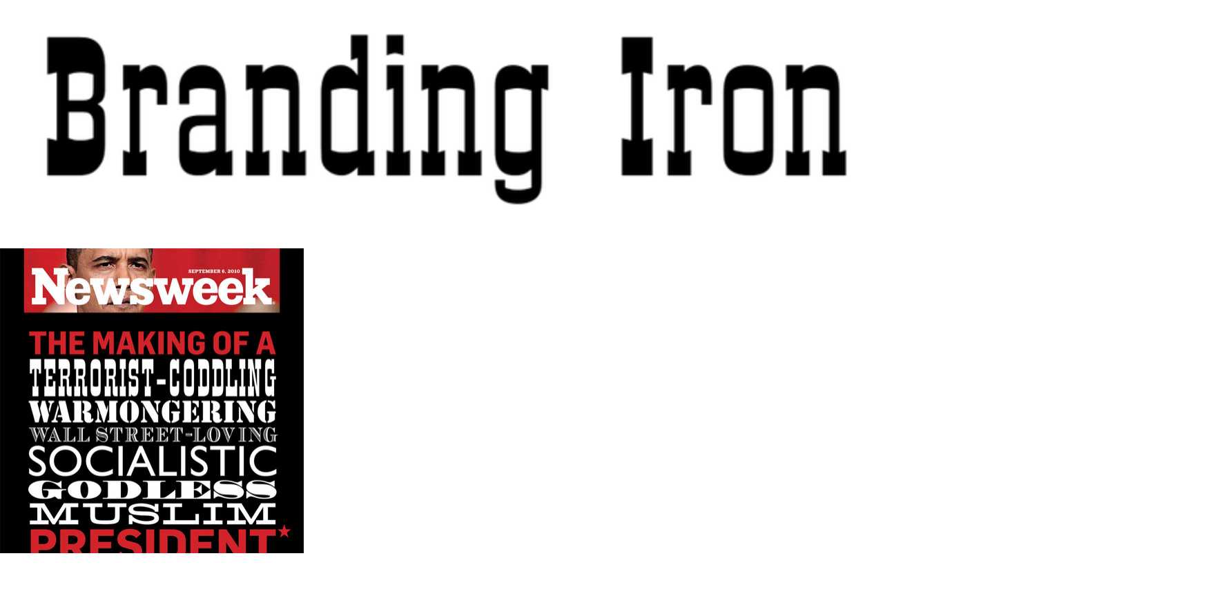 Branding Iron in use - Fonts In Use