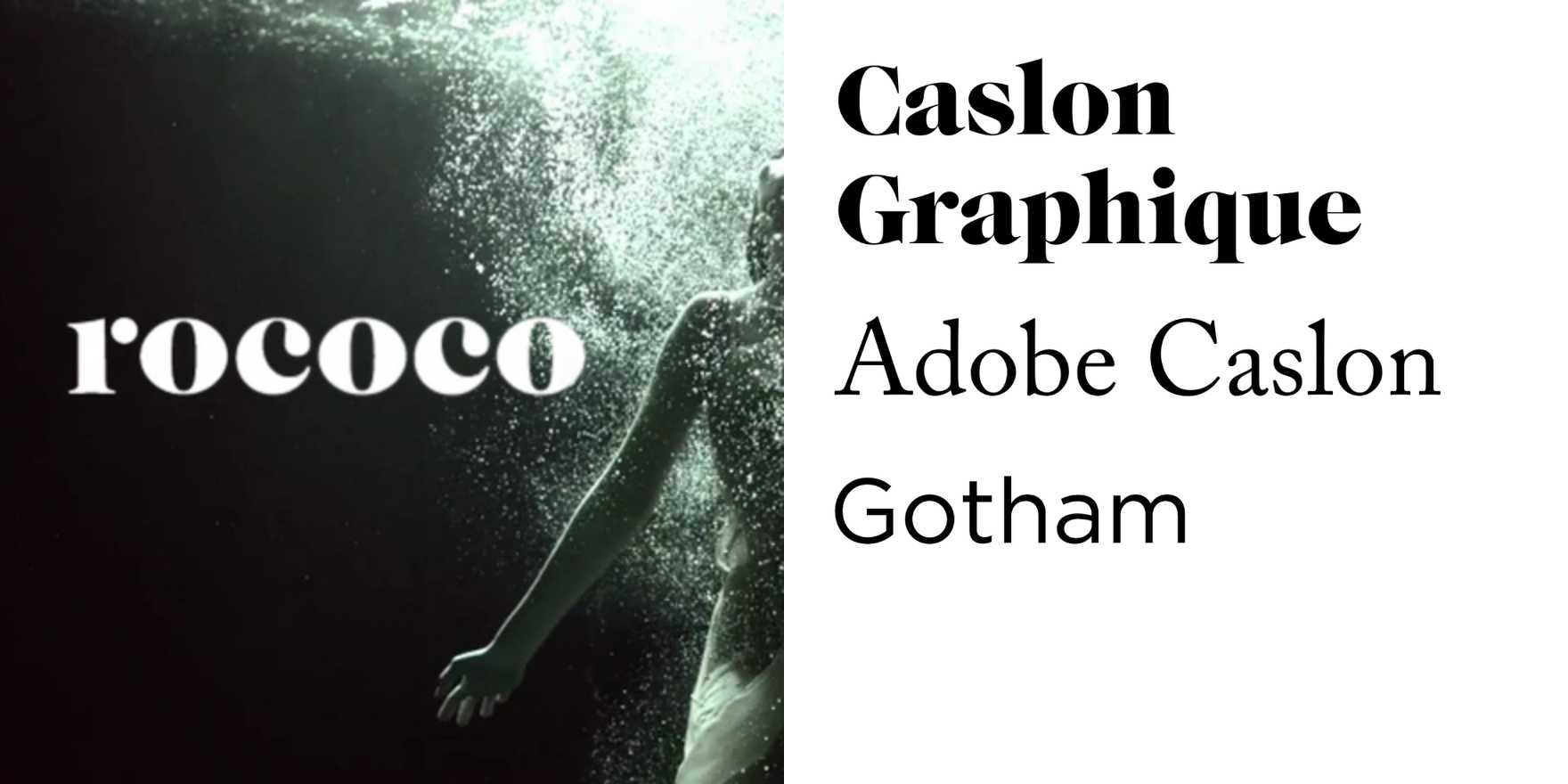 Rococo - Fonts In Use