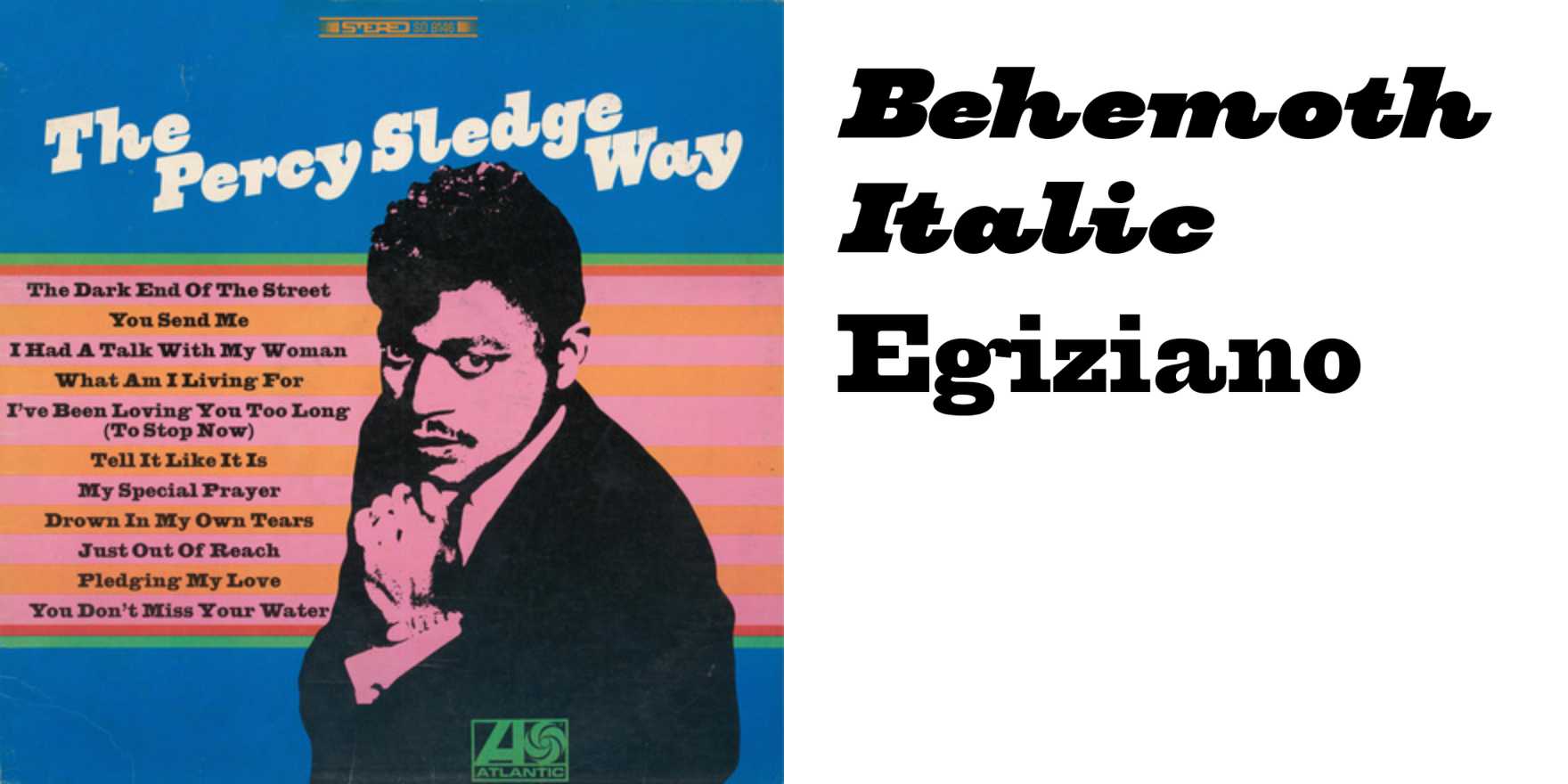 Percy Sledge – The Percy Sledge Way album art - Fonts In Use