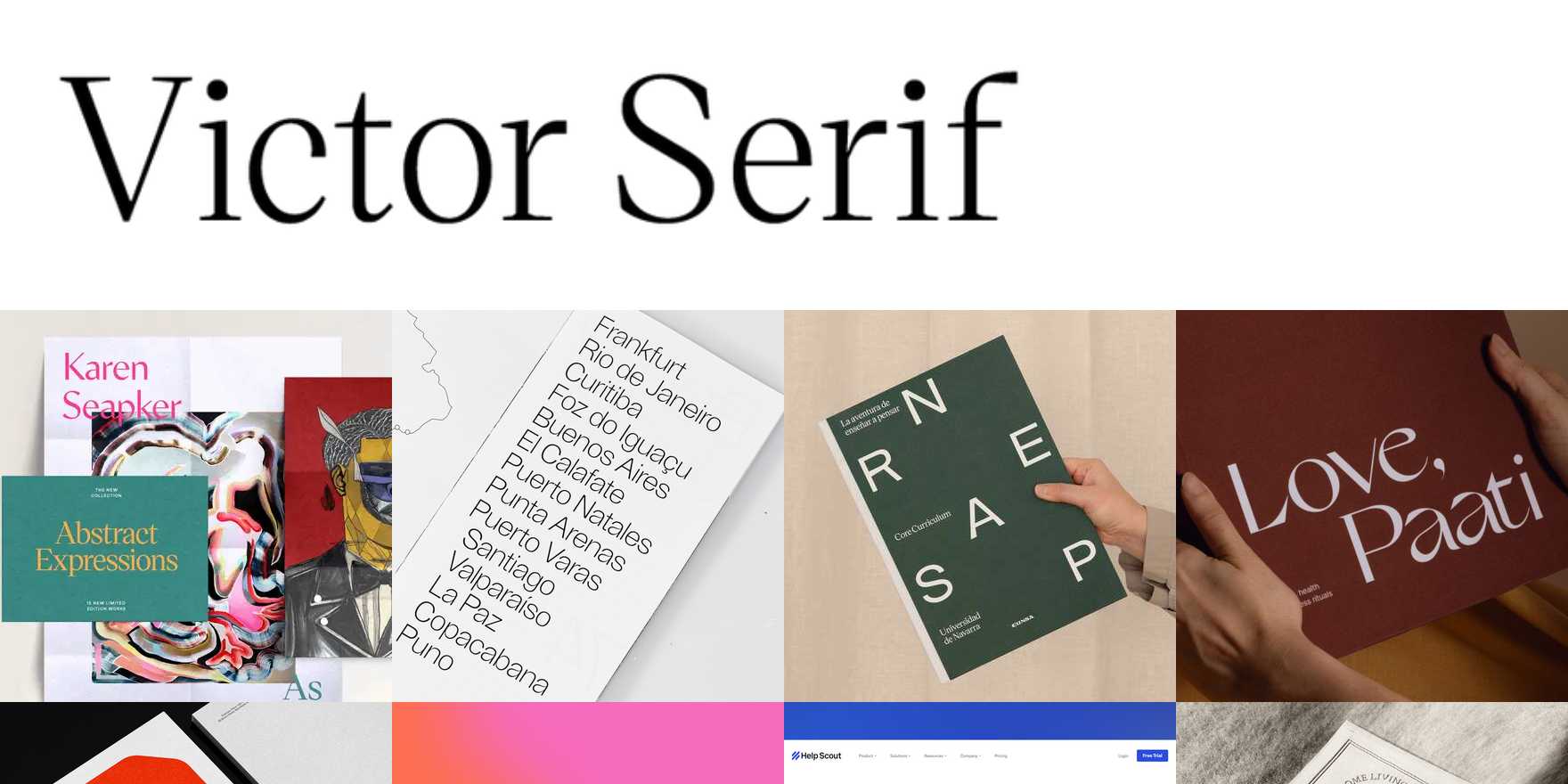 Victor Serif in use - Fonts In Use