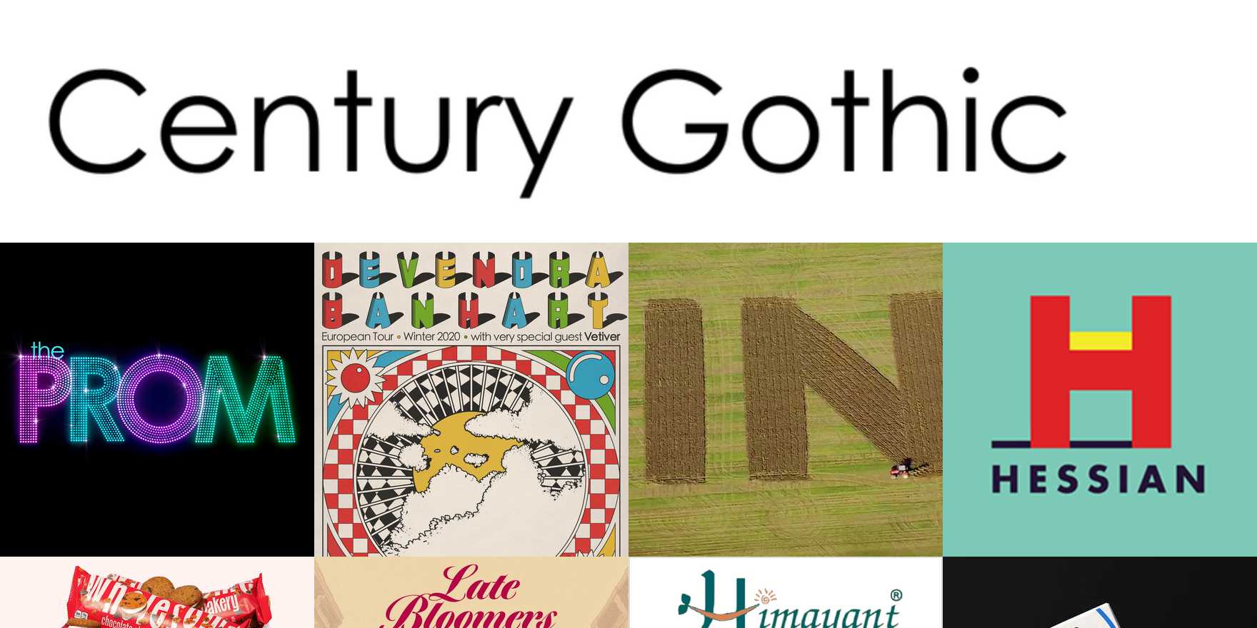 century font example