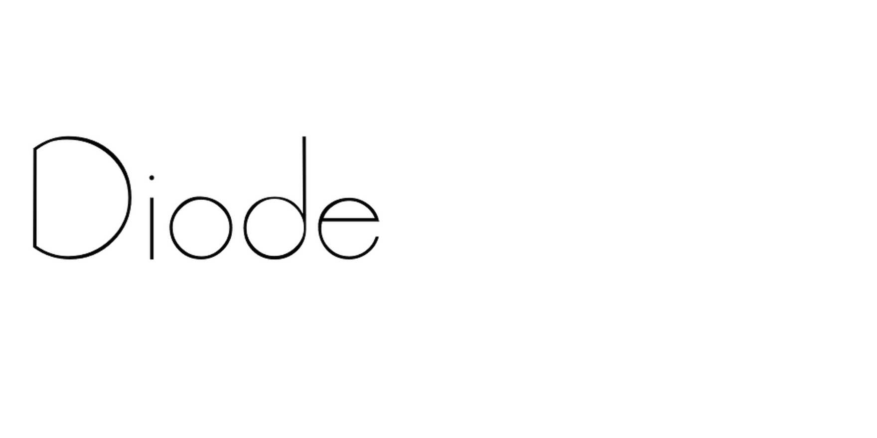 Diode in use - Fonts In Use