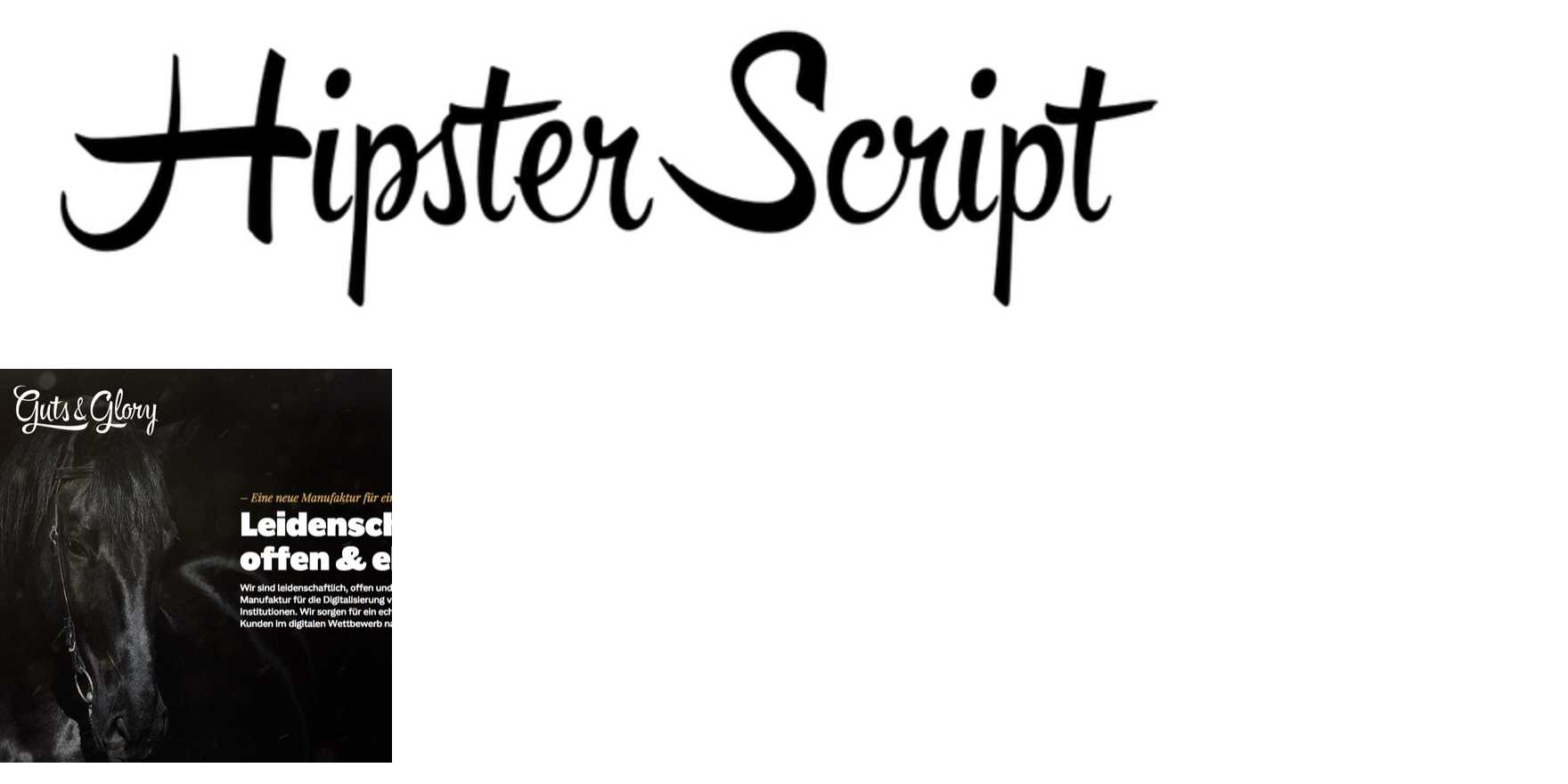 Hipster Script in use - Fonts In Use