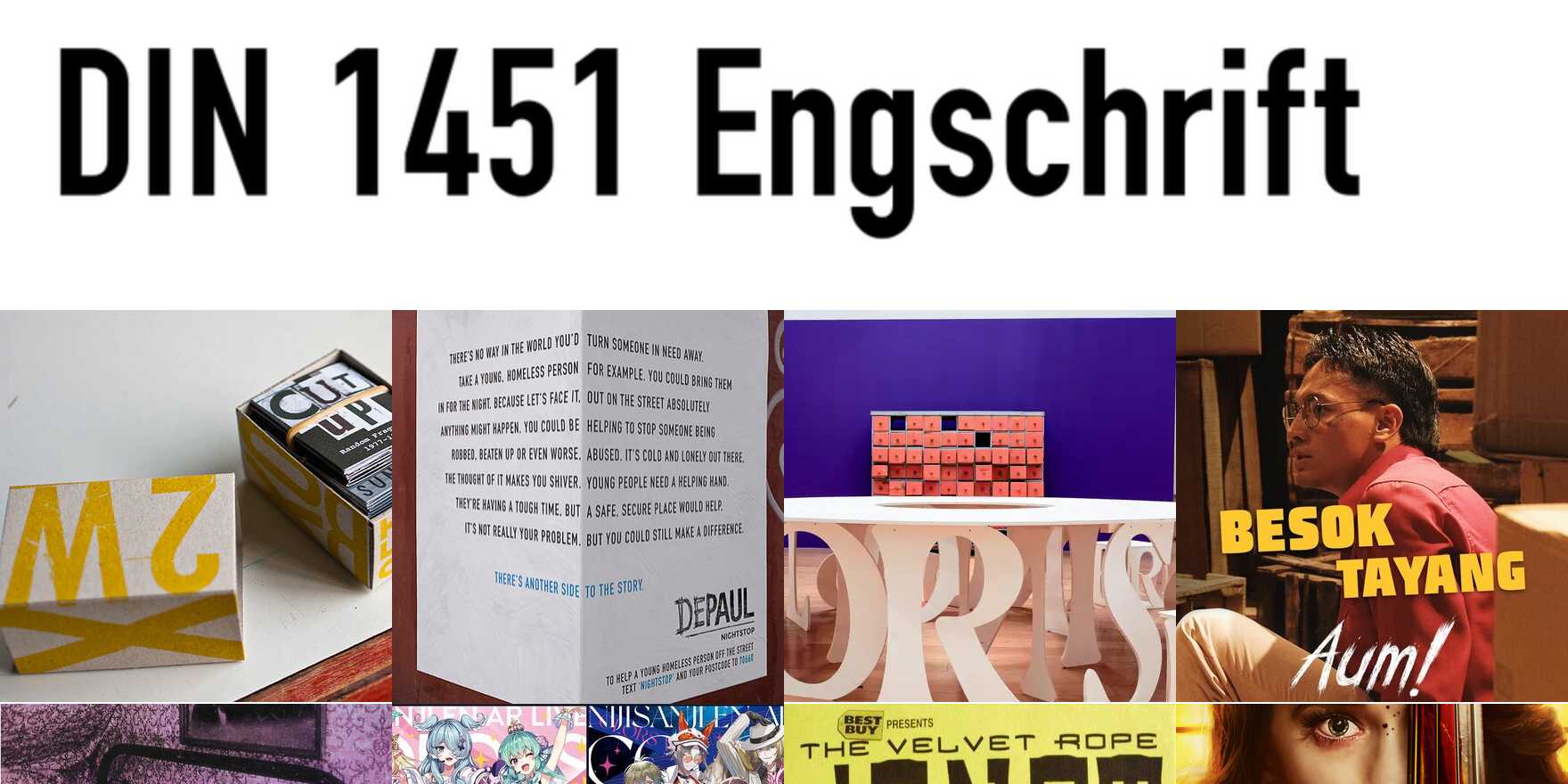 DIN 1451 Engschrift in use - Fonts In Use