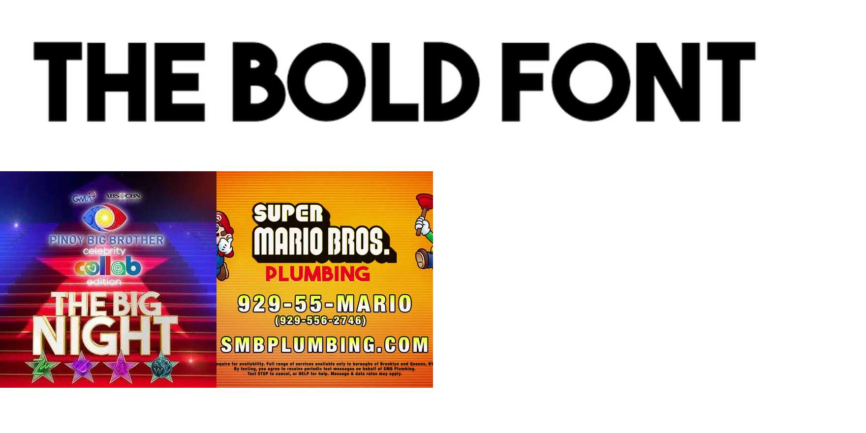 The Bold Font in use - Fonts In Use