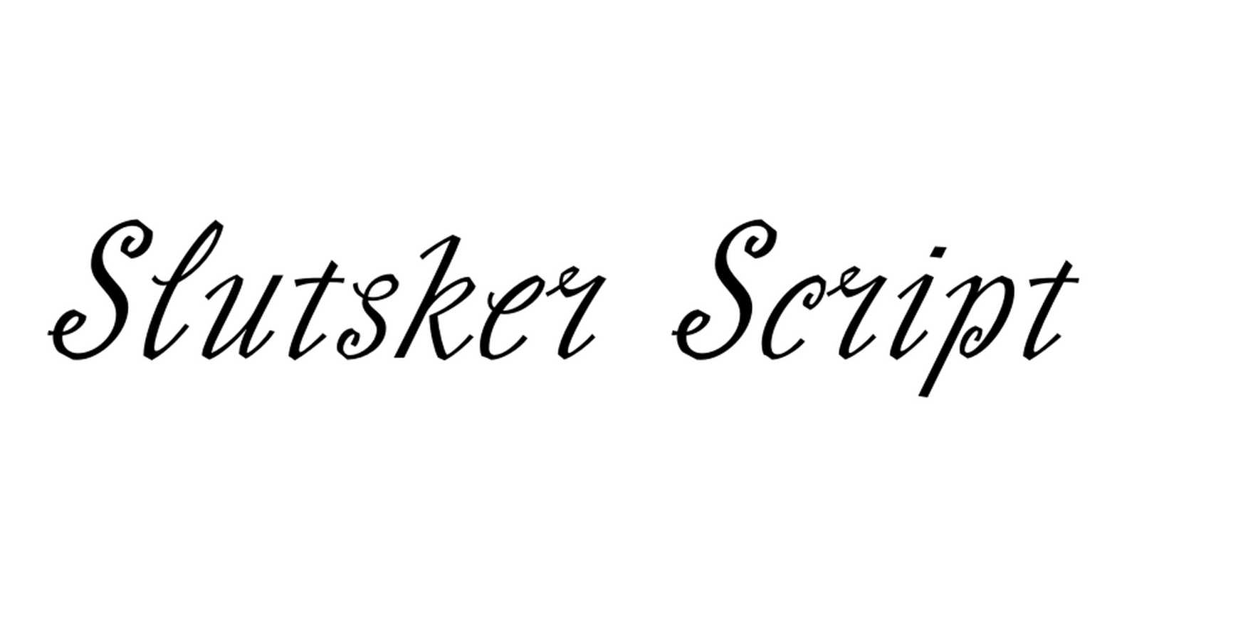 Slutsker Script in use - Fonts In Use