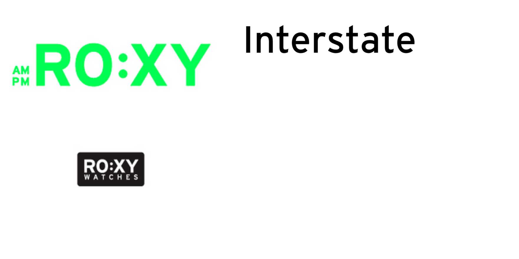 Roxy Watches - Fonts In Use