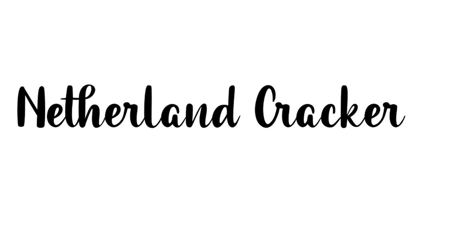 Netherland Cracker in use - Fonts In Use