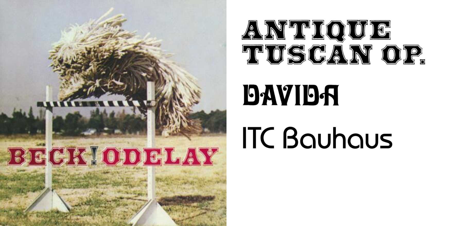 Beck! – Odelay album art - Fonts In Use